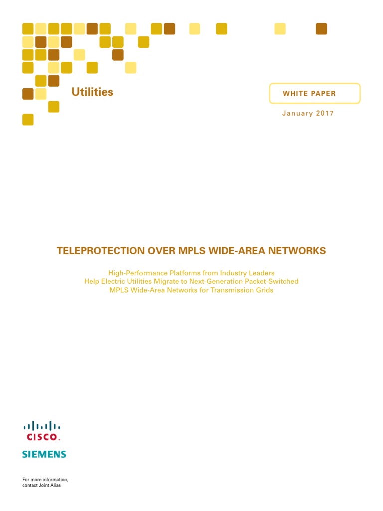 Siemens Utilities Teleprotection Over Mpls Wide Area Networks | PDF ...
