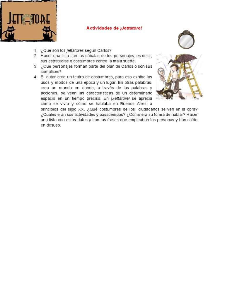 Actividades de ¡Jettatore! | PDF | Historia