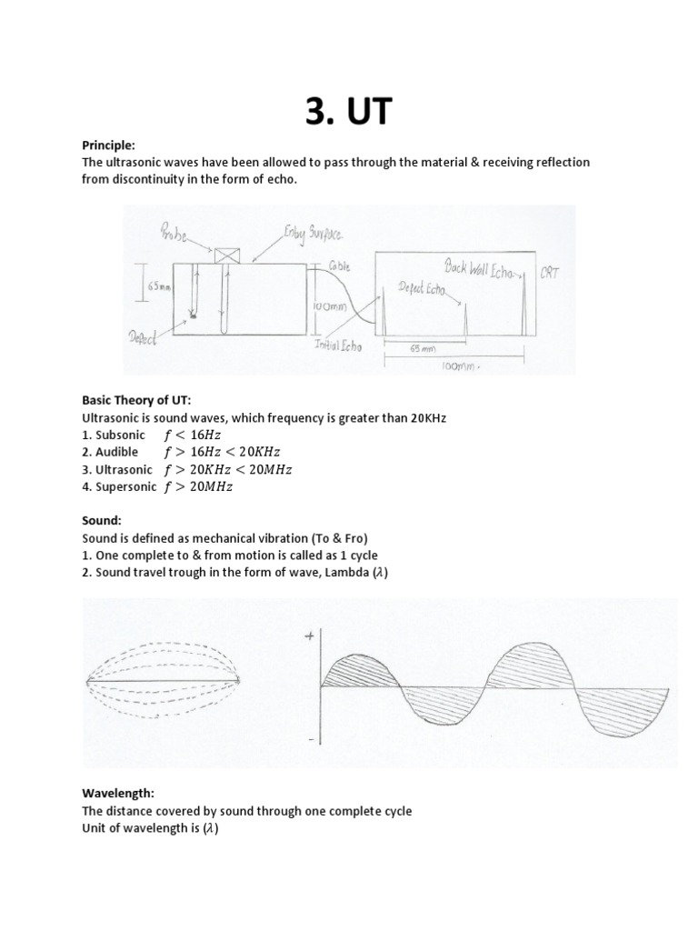 NDT-Ultrasonic Testing | PDF | Waves | Reflection (Physics)