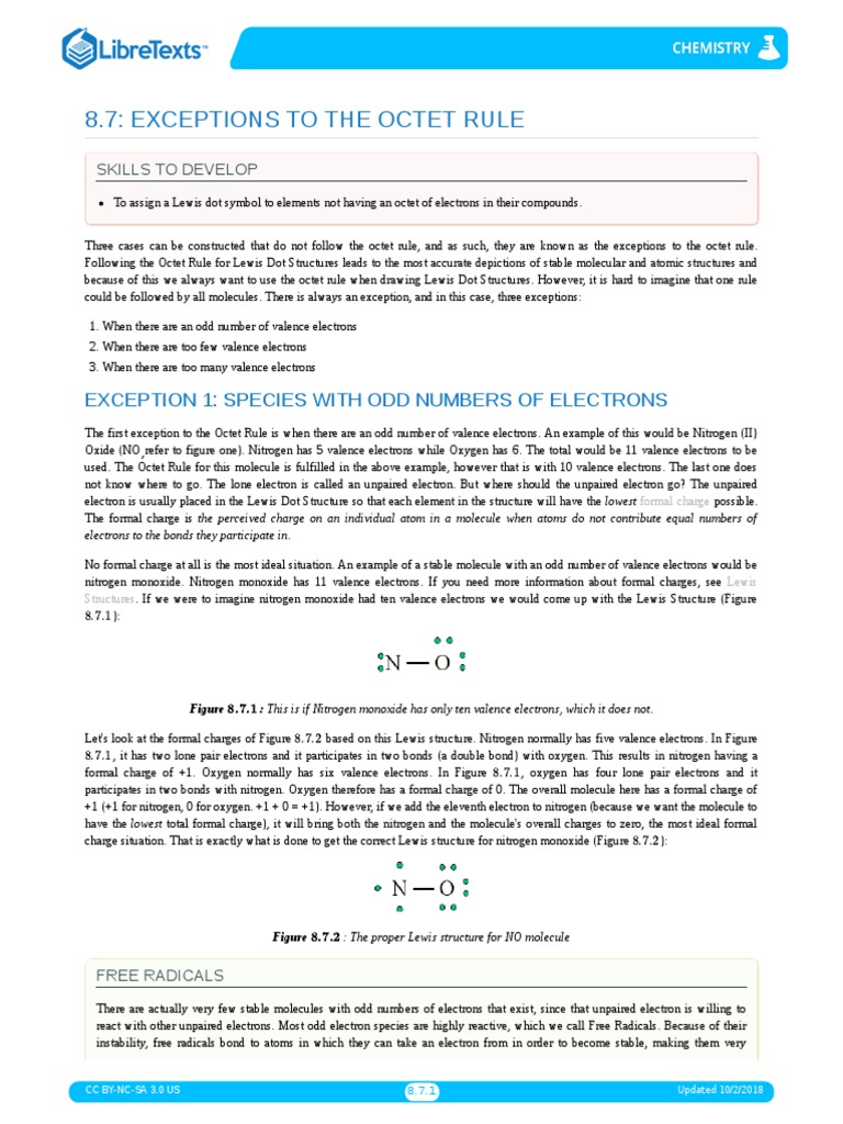 Exceptions to the Octet Rule Explained | PDF | Covalent Bond | Ion