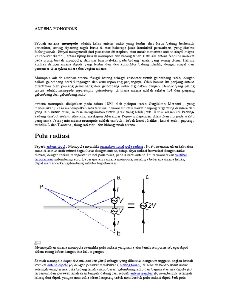 Antena Monopole | PDF | Sains & Matematika