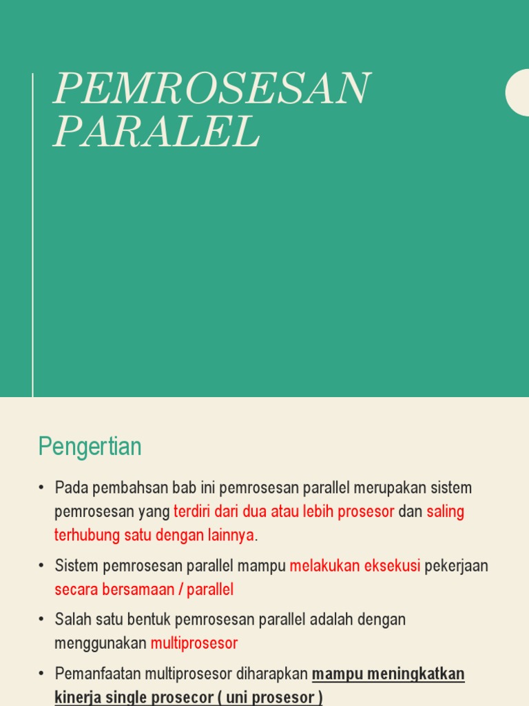 OAK 11 Pemrosesan Paralel | PDF