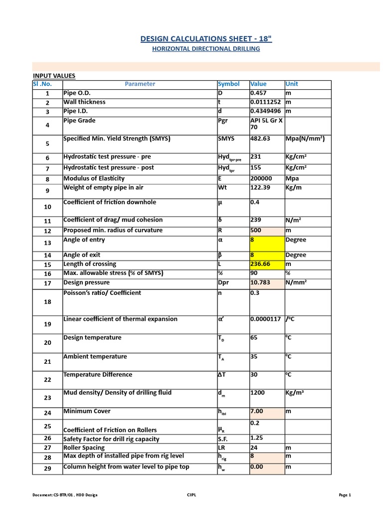 HDD Calculation - CH 15 | Download Free PDF | Force | Stress (Mechanics)