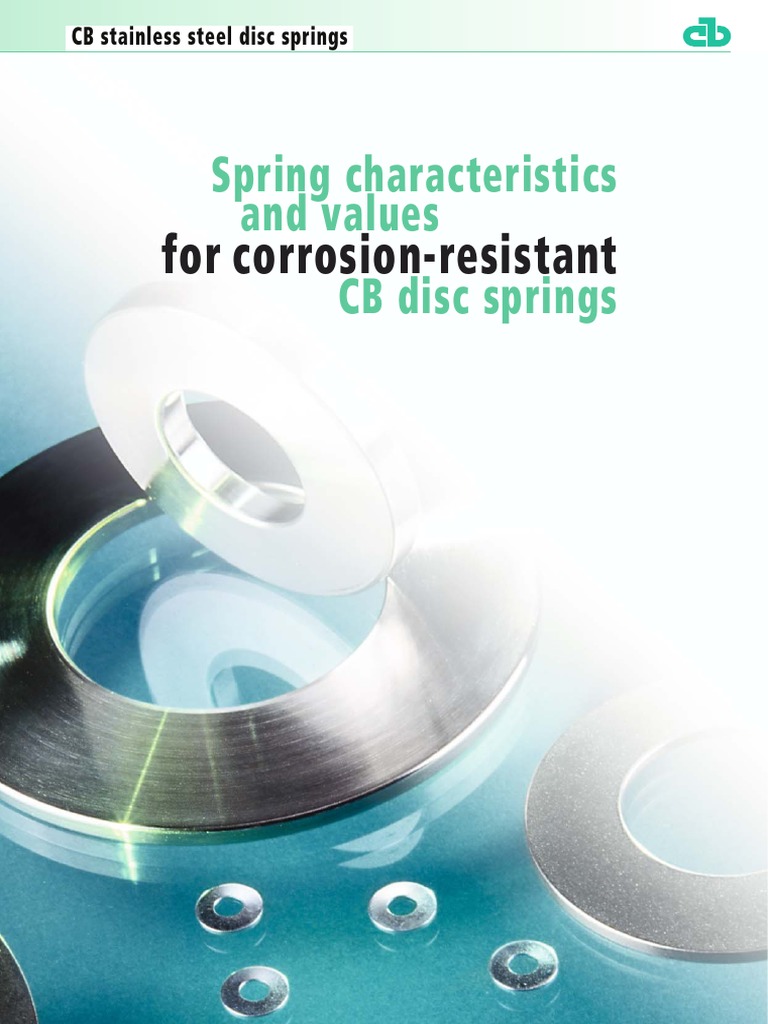 CB Disc Spring Catalogue | PDF | Metals | Building Materials