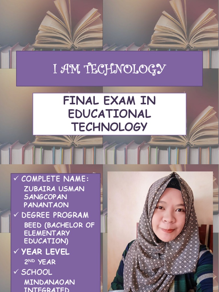 I Am Technology: Final Exam in Educational Technology | PDF ...