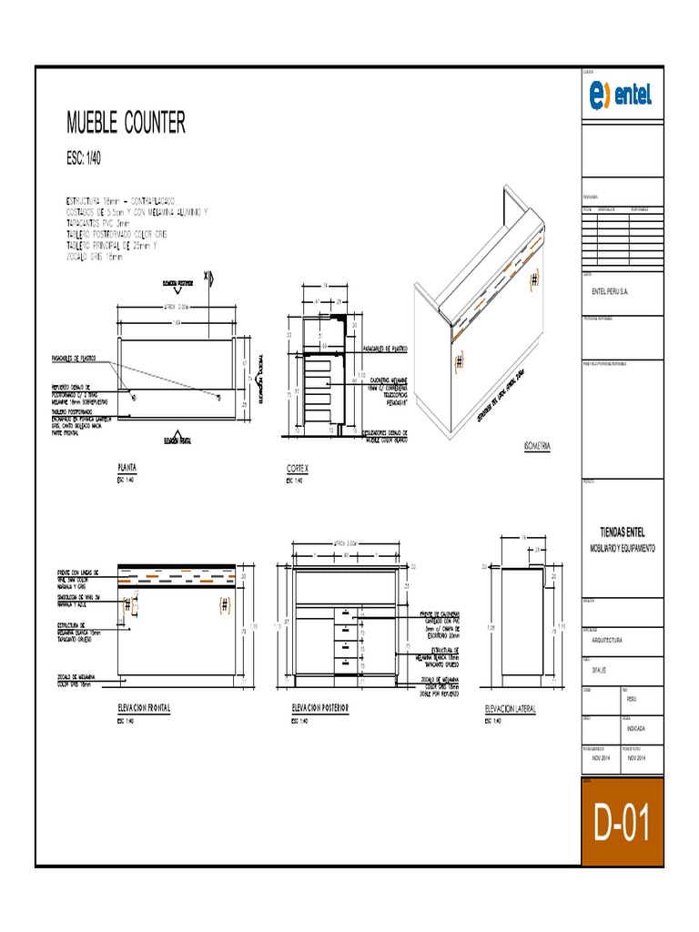 D-01 Mueble Counter | PDF