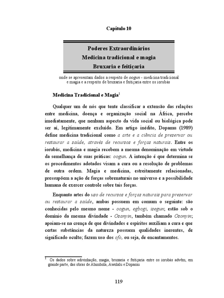Magia Yoruba Oogun PDF | PDF | Feitiçaria | Humano