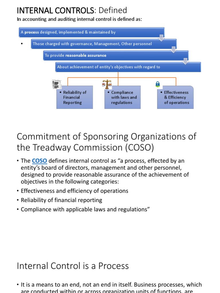 Internal Controls: Defined: in Accounting and Auditing Internal Control ...