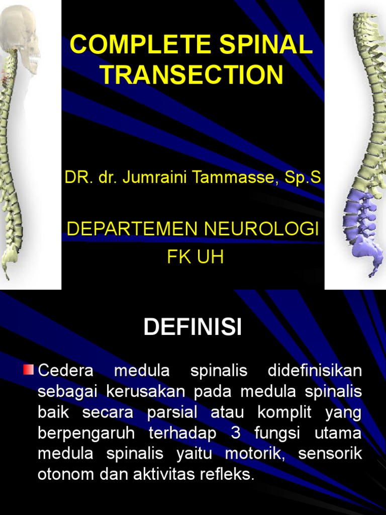 Complete Spinal Transection | PDF