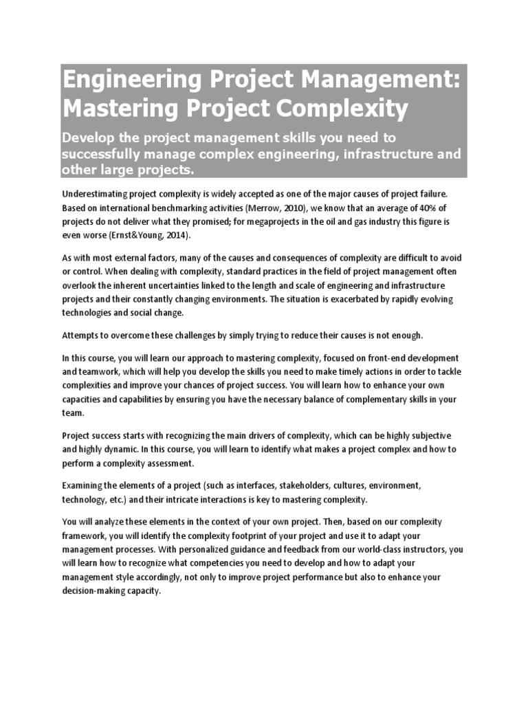 Engineering Project Management | PDF | Distributed Generation ...