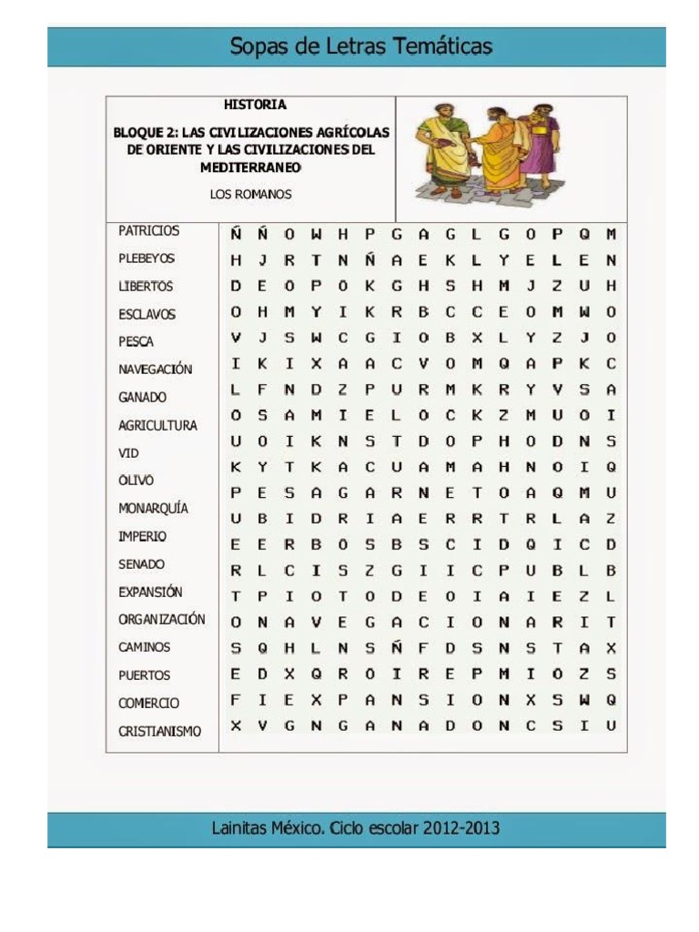 Sopa de Letra Roma | PDF