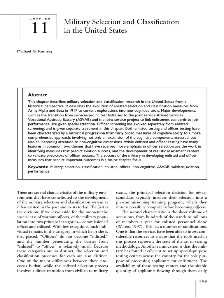 Military Classification | PDF | Armed Services Vocational Aptitude ...