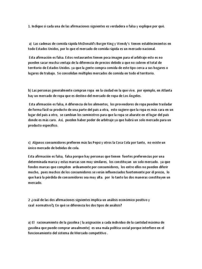 Tarea Micro | PDF | Competencia perfecta | Racionamiento