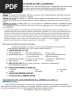 Health Care Delivery System and Organisation | PDF | Hospital | Health ...