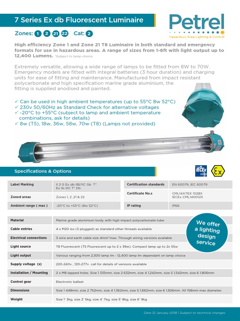 Petrel 7-Series FC | PDF | Fluorescent Lamp | Incandescent Light Bulb