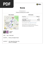 Ola Cab Invoice Template | PDF | Invoice | Payments