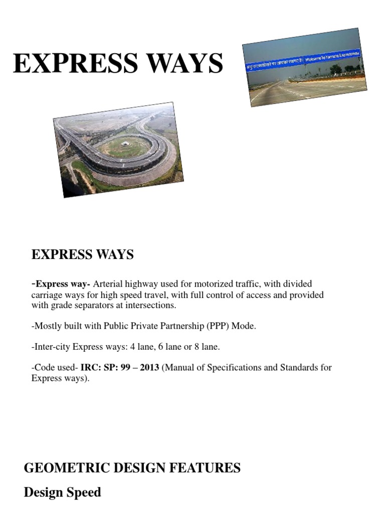 Express Ways | PDF | Lane | Traffic