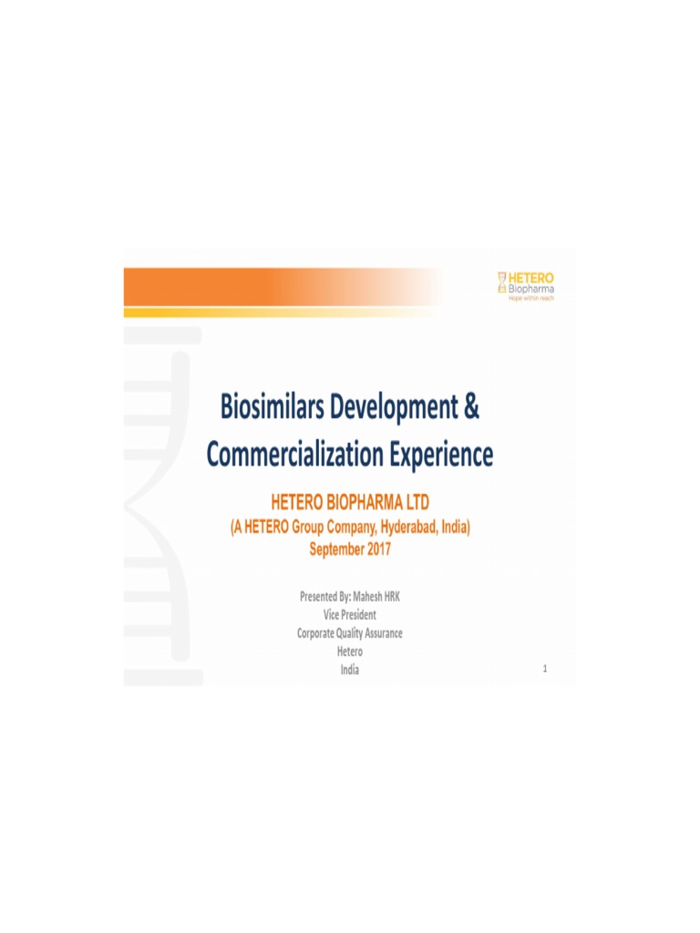 Biosimilar Development | PDF | Drug Development | Phases Of Clinical ...