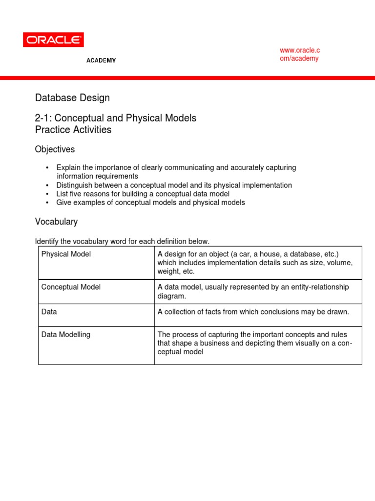 Conceptual vs. Physical Models Explained | PDF | Conceptual Model ...
