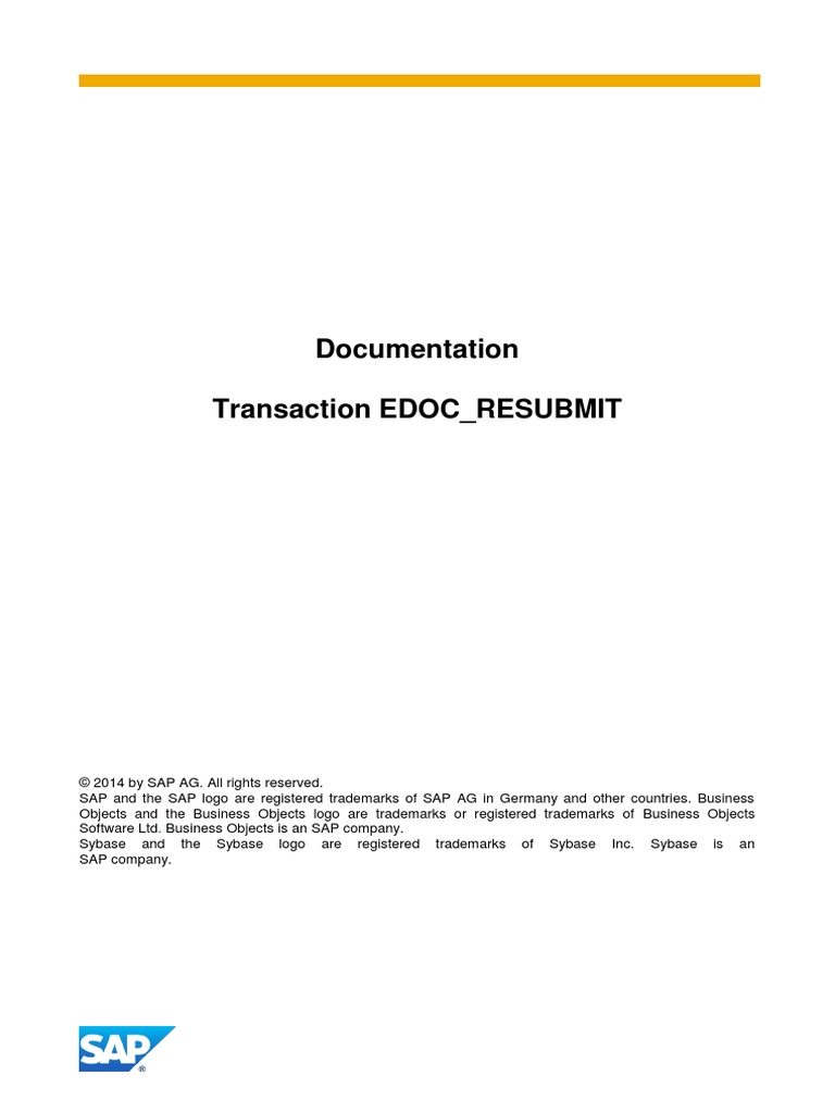 Edocument | PDF | Sap Se | Xml