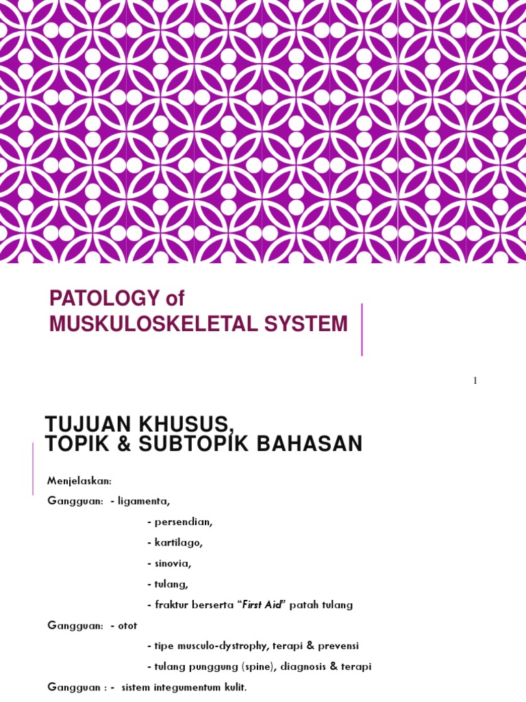 Patofisiologi Sistem Muskuloskeletal PDF | PDF