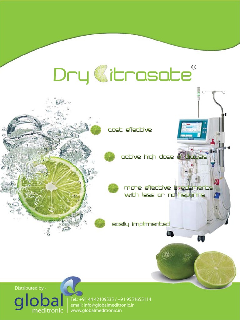 Dry Citrasate Part A Acid Concentrate Powder | PDF | Dialysis ...