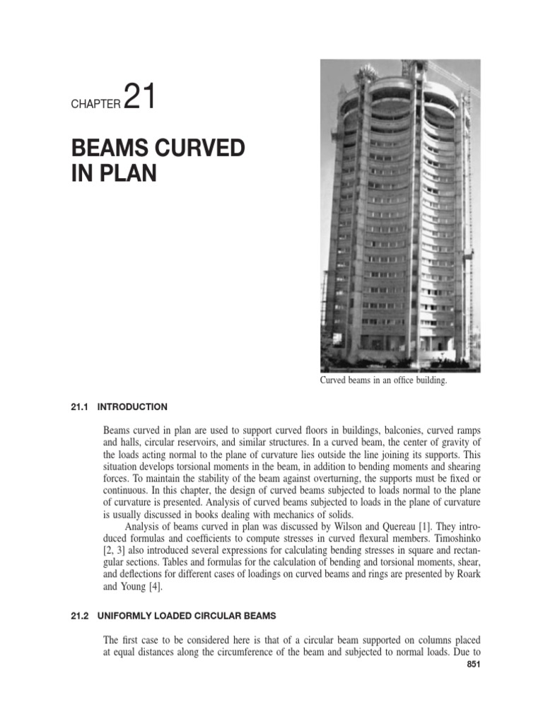 Curved Beam | PDF | Beam (Structure) | Bending