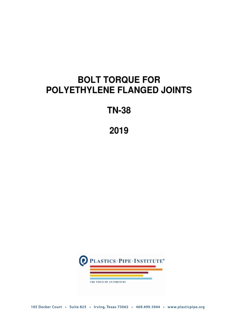tn-38 Bolt Torque Flanged Joints PDF | PDF | Deformation (Engineering ...
