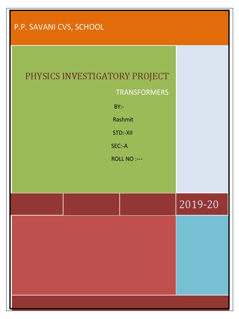 Physics Investigatory Project | PDF | Transformer | Alternating Current