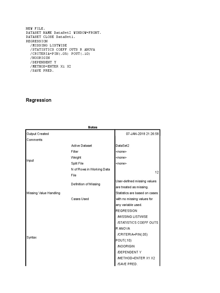 Regression Notes Pdf Errors And Residuals Dependent And 