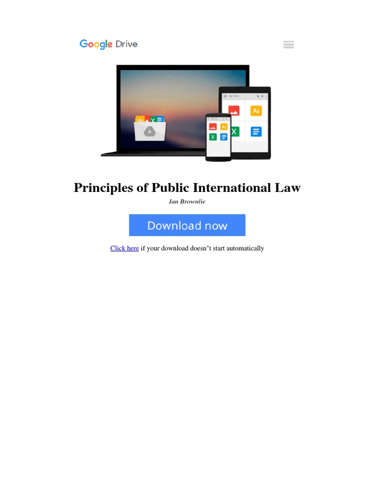 Principles of Public International Law by Ian Brownlie 0199260710 | PDF ...