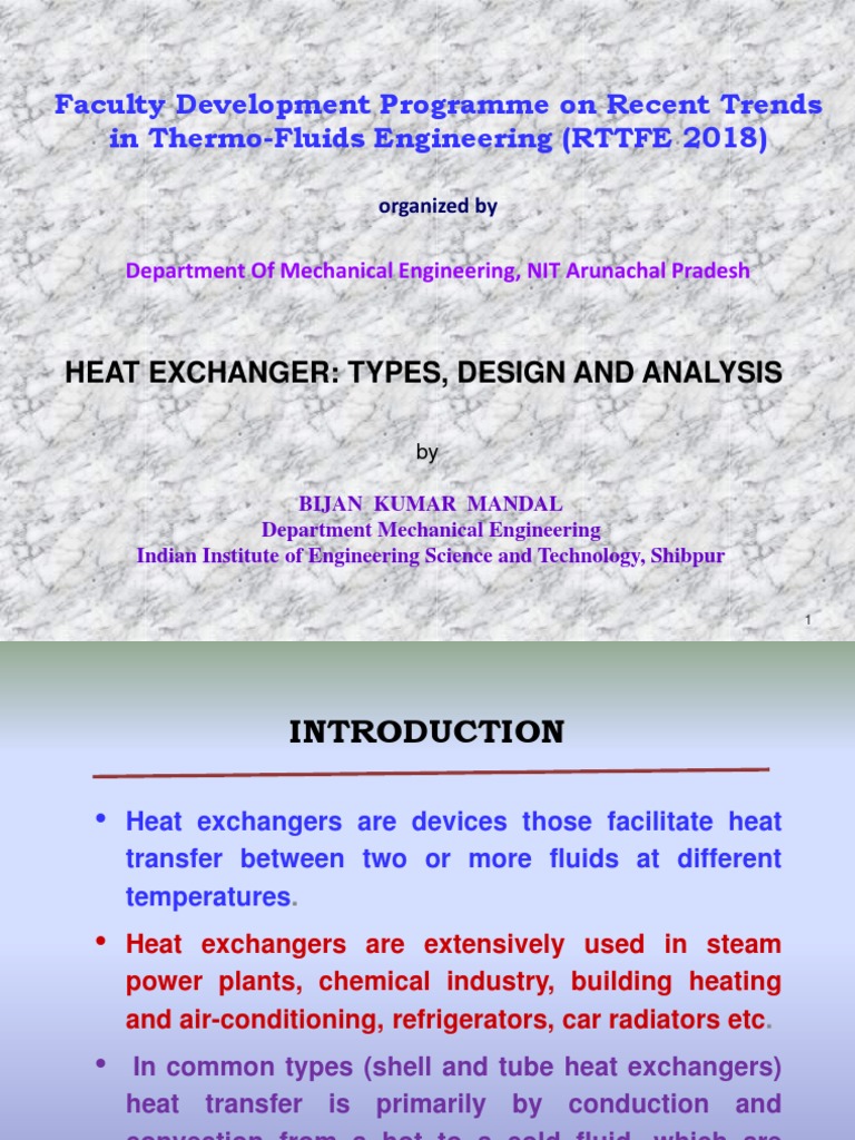 Faculty Development Programme On Recent Trends in Thermo-Fluids ...
