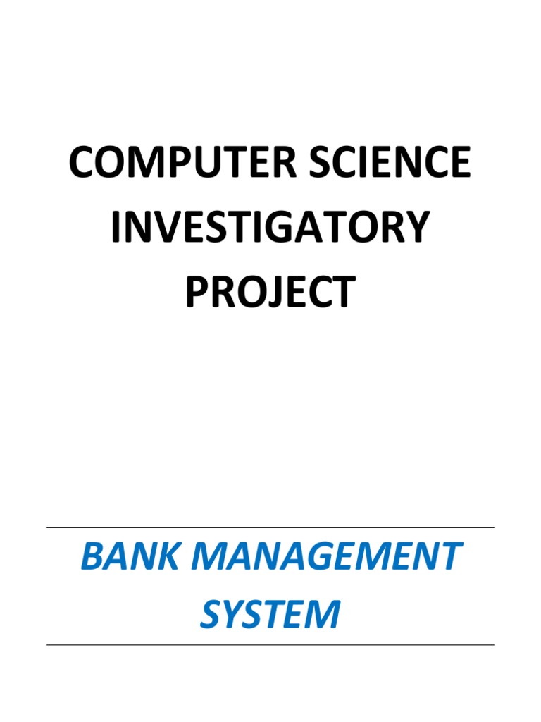 Bank Managment | PDF | Data Management | Databases