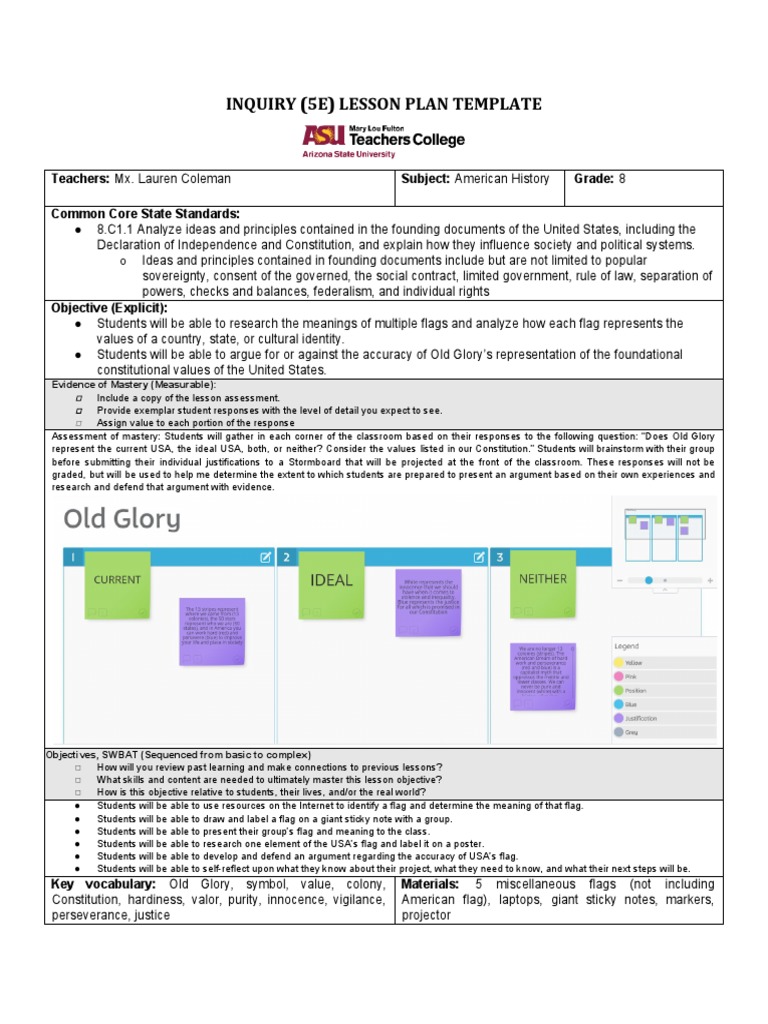 Entry Event Lesson Plan 1 | PDF | Lesson Plan | Learning