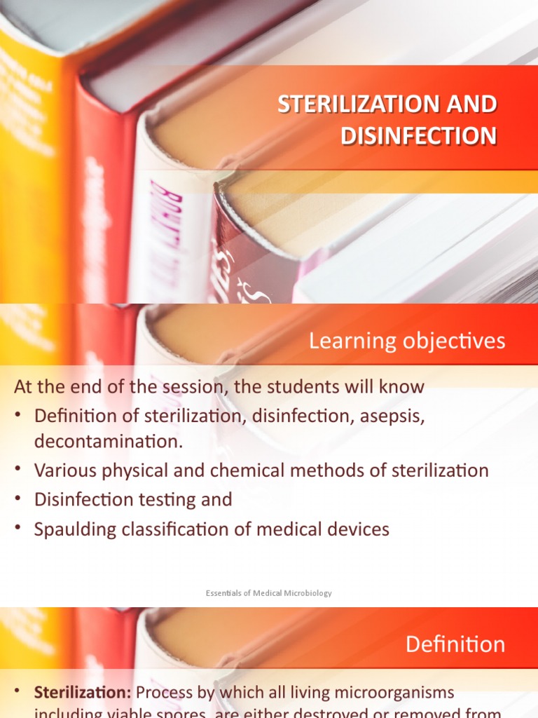 Microbiology Sterilization Guide | PDF | Sterilization (Microbiology) | Disinfectant