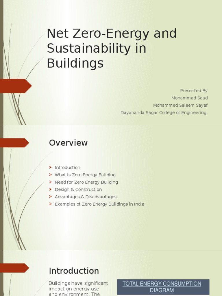 Net Zero Energy Buildings Overview | PDF | Solar Power | Greenhouse Gas