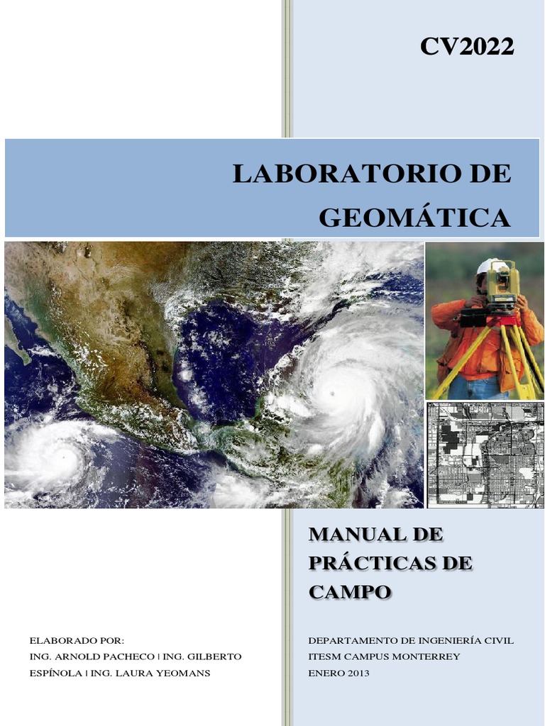 Manual de Practicas Laboratorio de Geomatica PDF | PDF | Medición | Triángulo