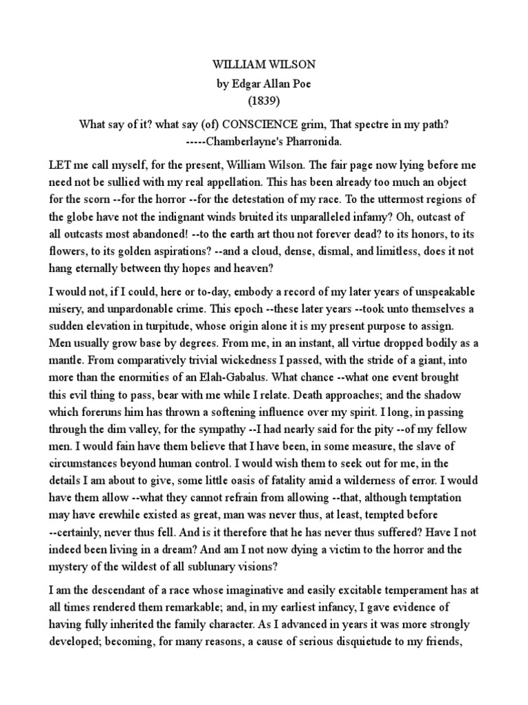 William Wilson PDF | PDF