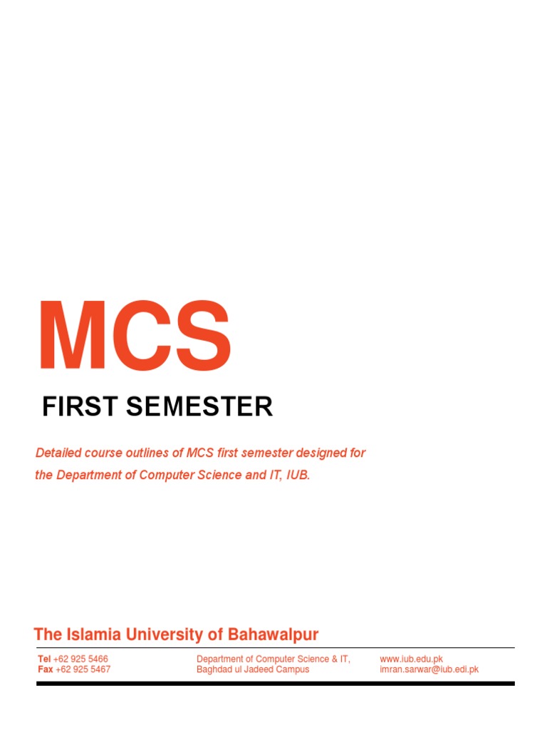 MCS 1st Semester | PDF | Thread (Computing) | Scheduling (Computing)