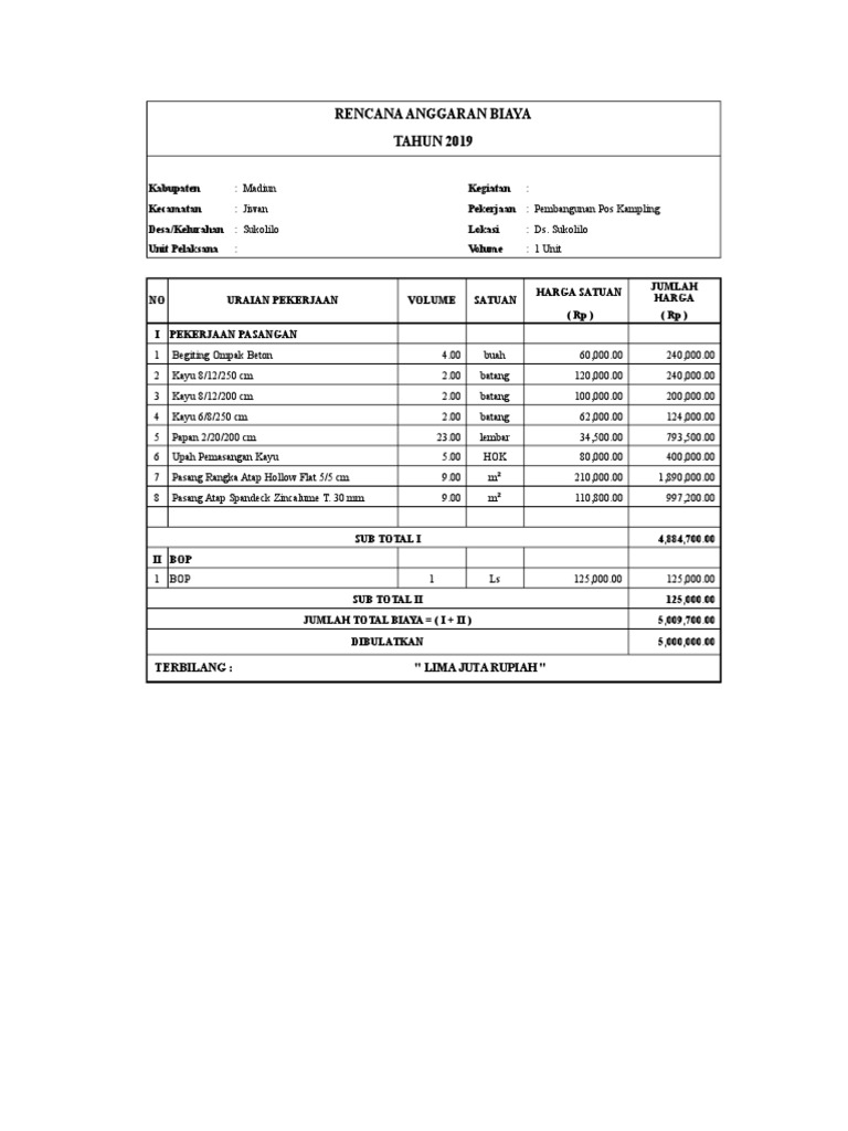 Rab Pos Kampling Sesuai Belanja | PDF