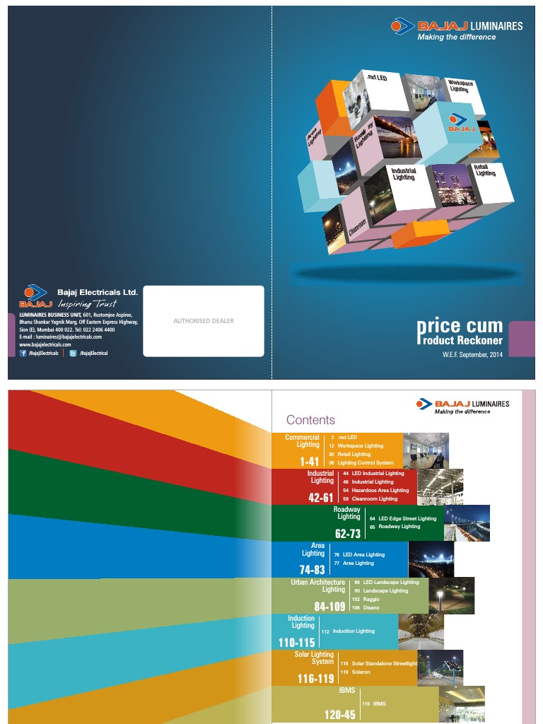 Lighting Fixture Price List 2014 | PDF | Lighting | Light