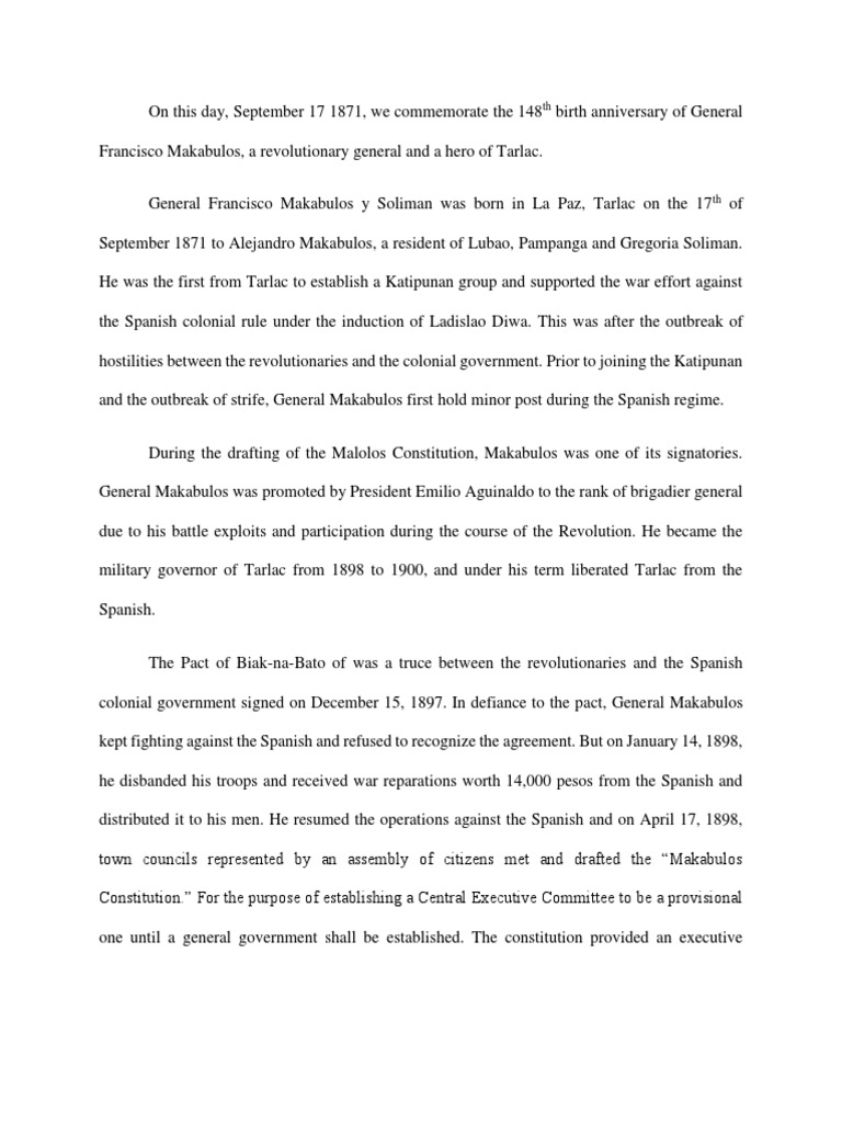 Francisco Makabulos | PDF | President Of The Philippines | World Politics