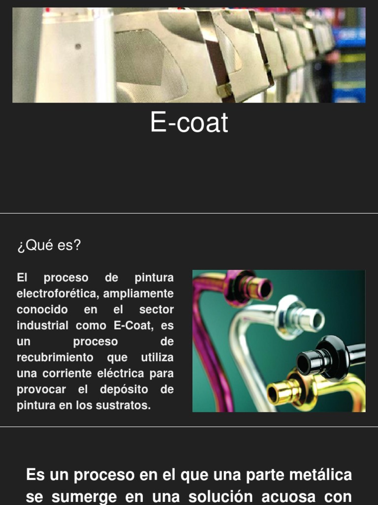 E Coat | PDF | Revestimiento | Pintar