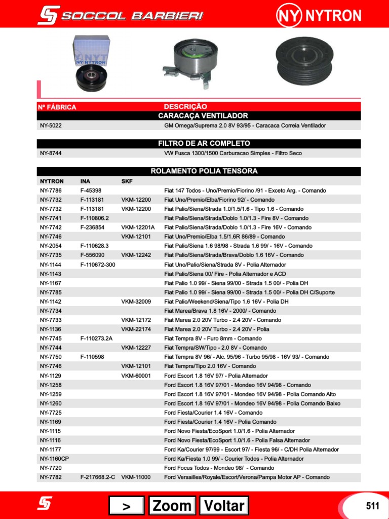 Conversao Nytron-skf-Ina Tabela Catalogo | PDF | Renault | Tecnologias ...