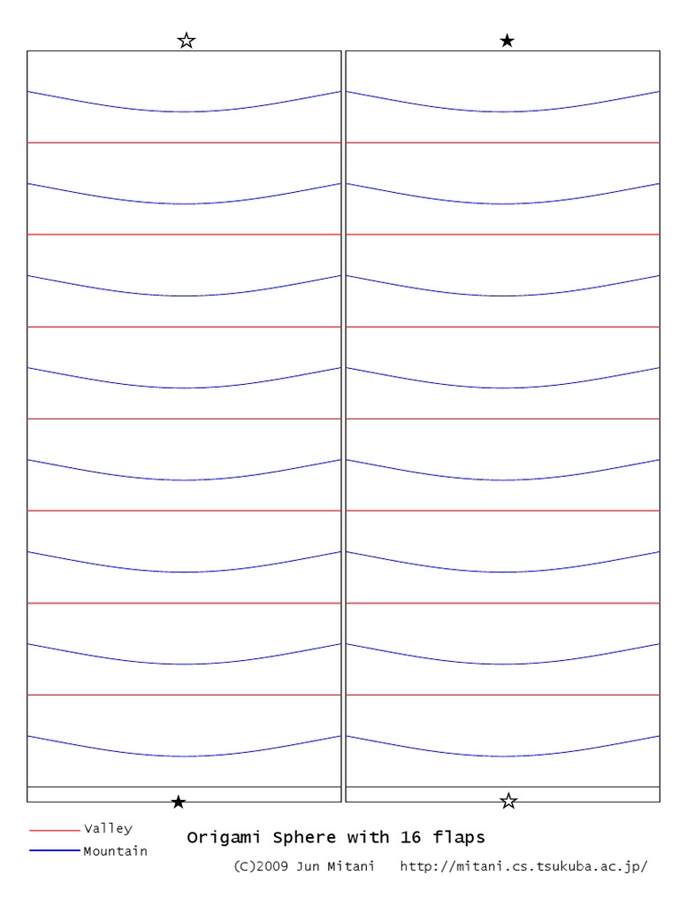 Origami Sphere With 16 Flaps | PDF