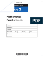 Y4 Arithmetic Full Test 1 | PDF | Mathematics