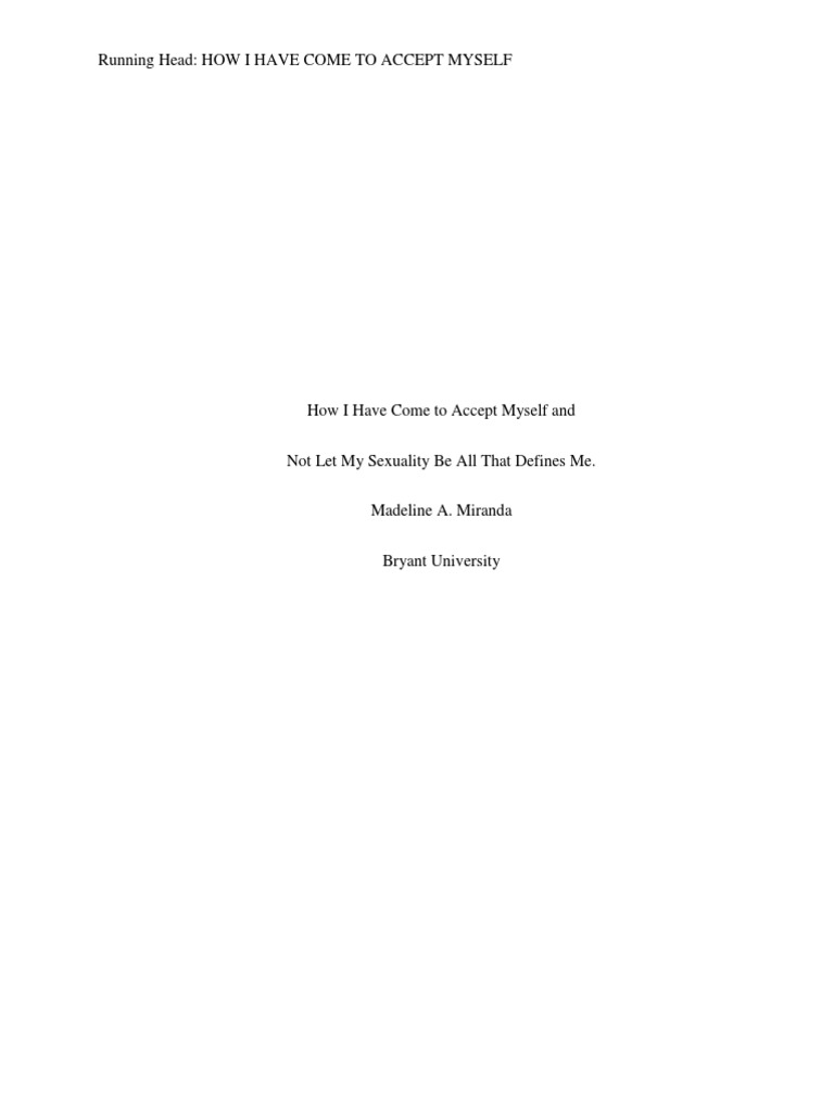 Embracing Self-Acceptance as a Gay Man | PDF | Gay | Lgbt