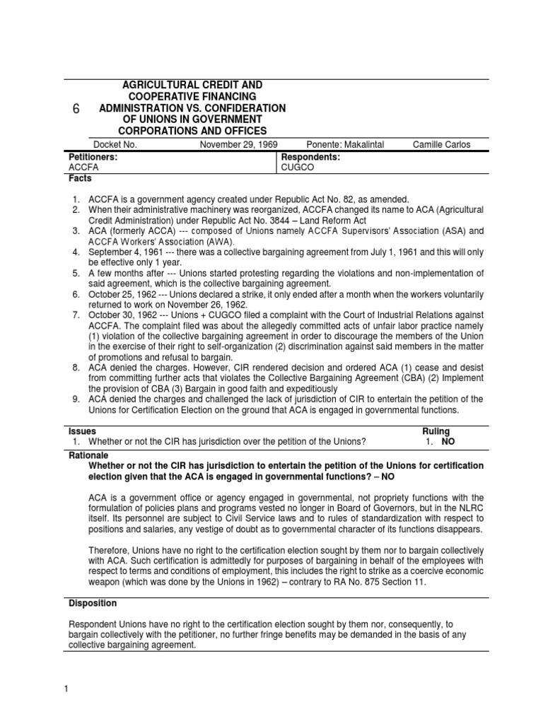 Accfa Vs Cugco | PDF | Collective Bargaining | Trade Union