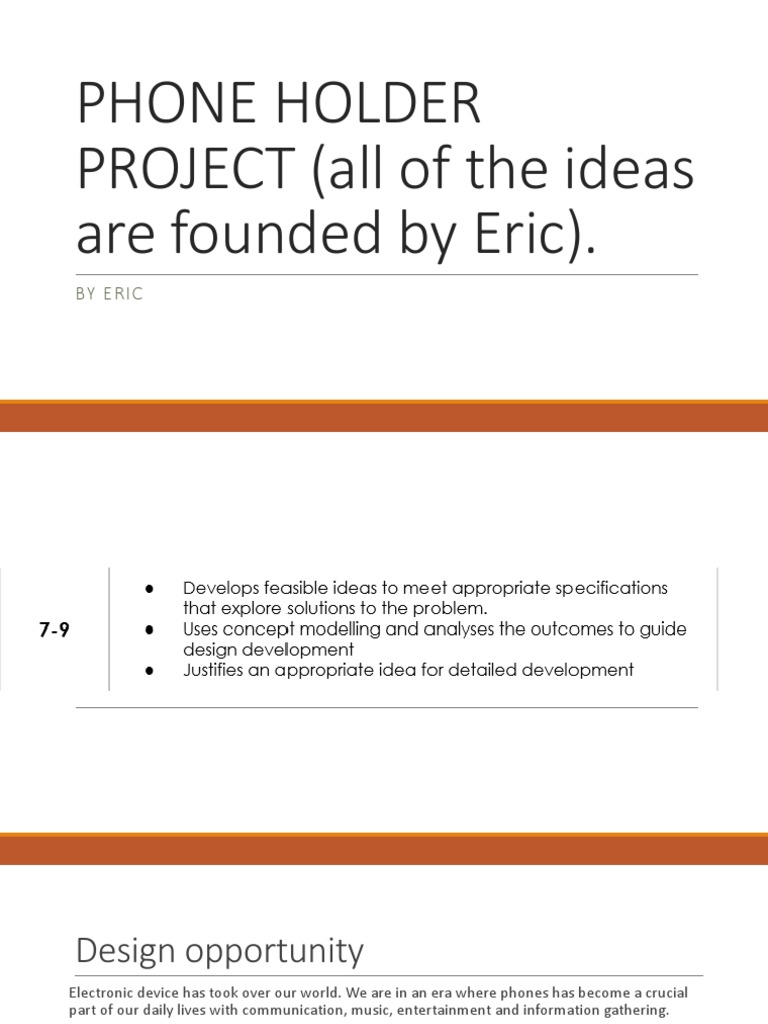 Innovative Phone Holder Designs | PDF | Computer Aided Design | Target ...