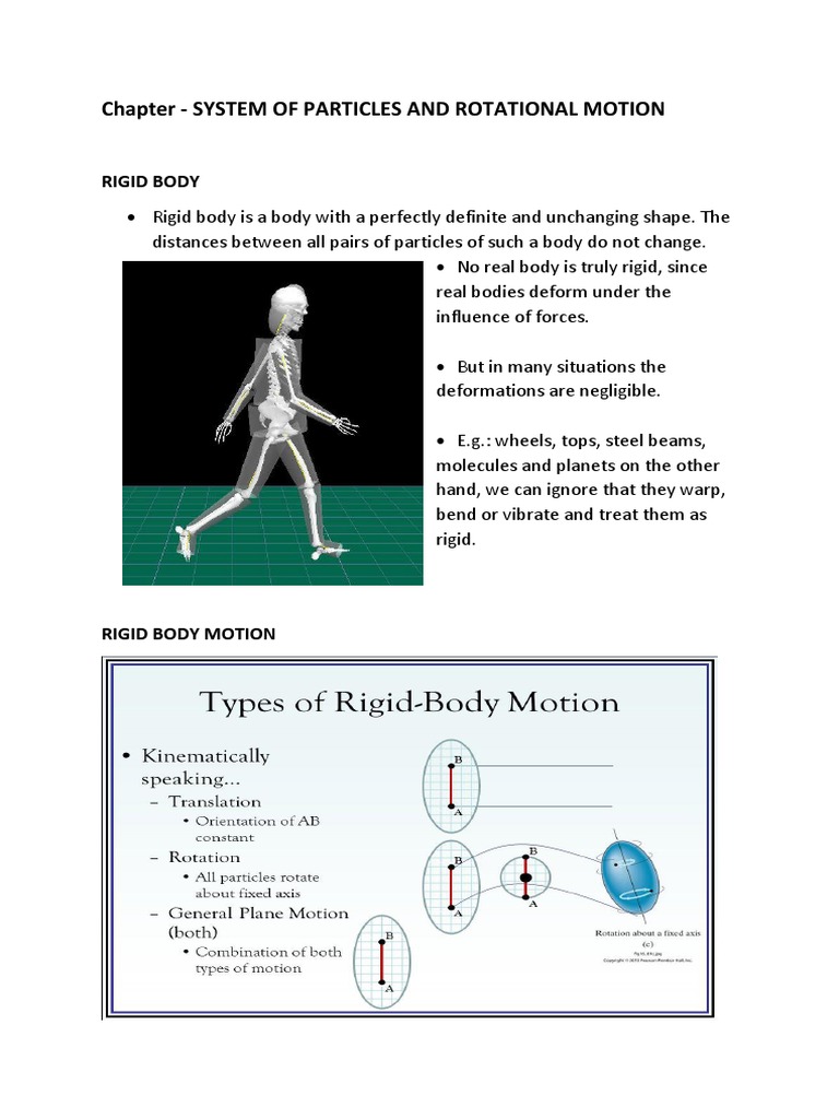 Systems of Particles and Rotational Motion | PDF | Rotation Around A ...